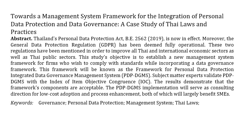 Towards a Management System Framework for the Integration of Personal ...